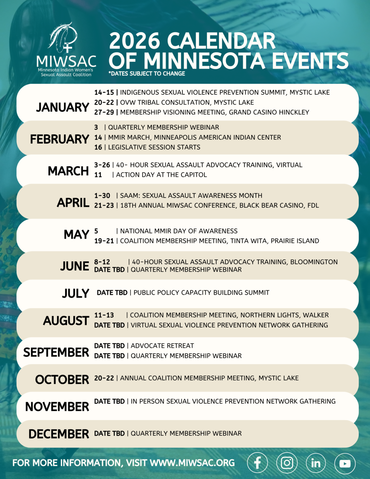 Events - Minnesota Indian Women's Sexual Assault Coalition